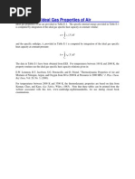 Ideal Gas Properties of Air Table | PDF | Thermodynamic Properties ...