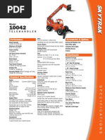 JLG 1255 Telehandler Specifications | PDF | Horsepower | Axle