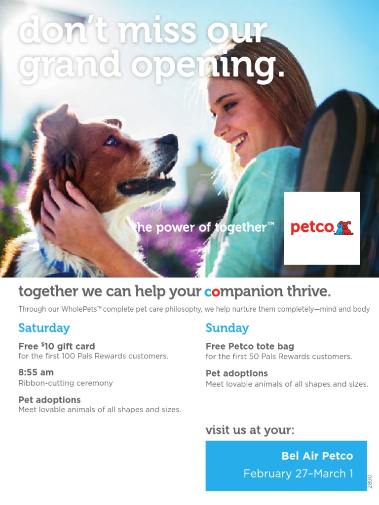 Grand Opening Petco | PDF | Cooking, Food & Wine | Lifestyle