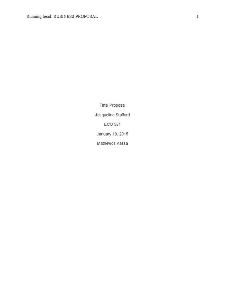 Business Proposal. | PDF | Walmart | Demand