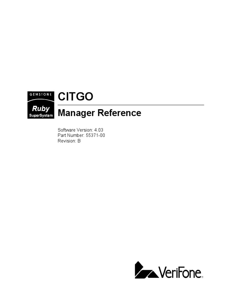 Verifone Ruby | PDF | Computing | Business