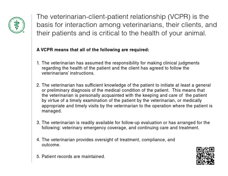 VCPR Printable | PDF