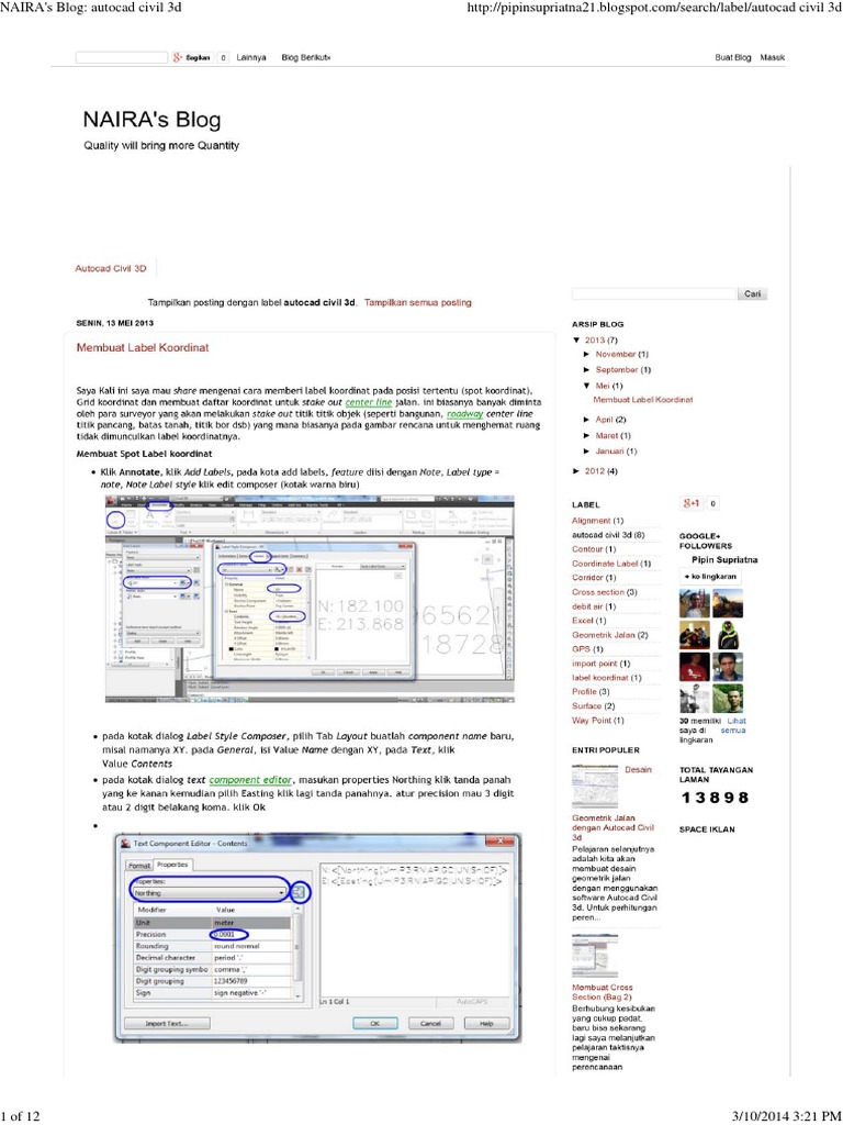 Tutorial - Autocad Civil 3d PDF | PDF