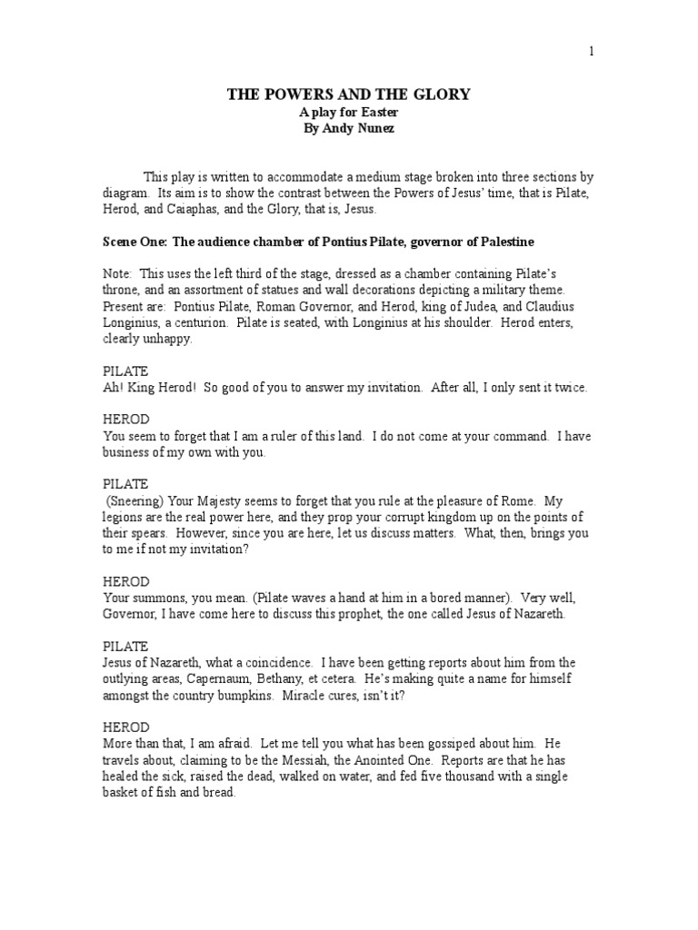 The Powers and The Glory | PDF | Pontius Pilate | Herod Antipas