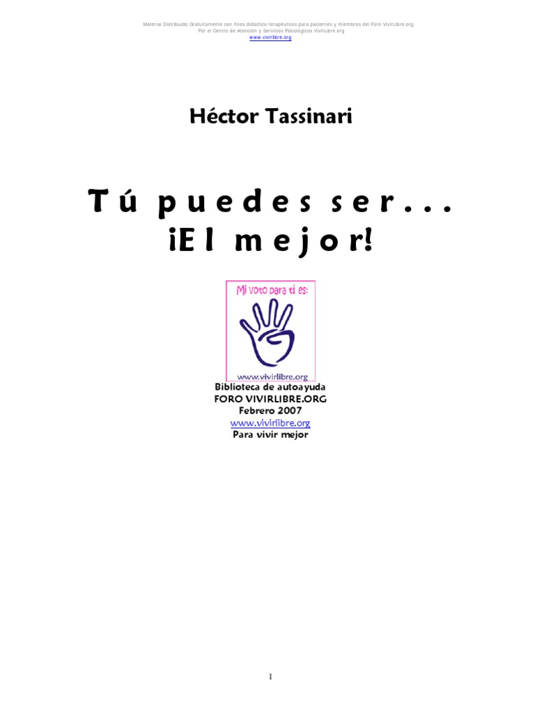 Héctor Tassinari - Tu Puedes Ser... El Mejor | PDF | Felicidad ...
