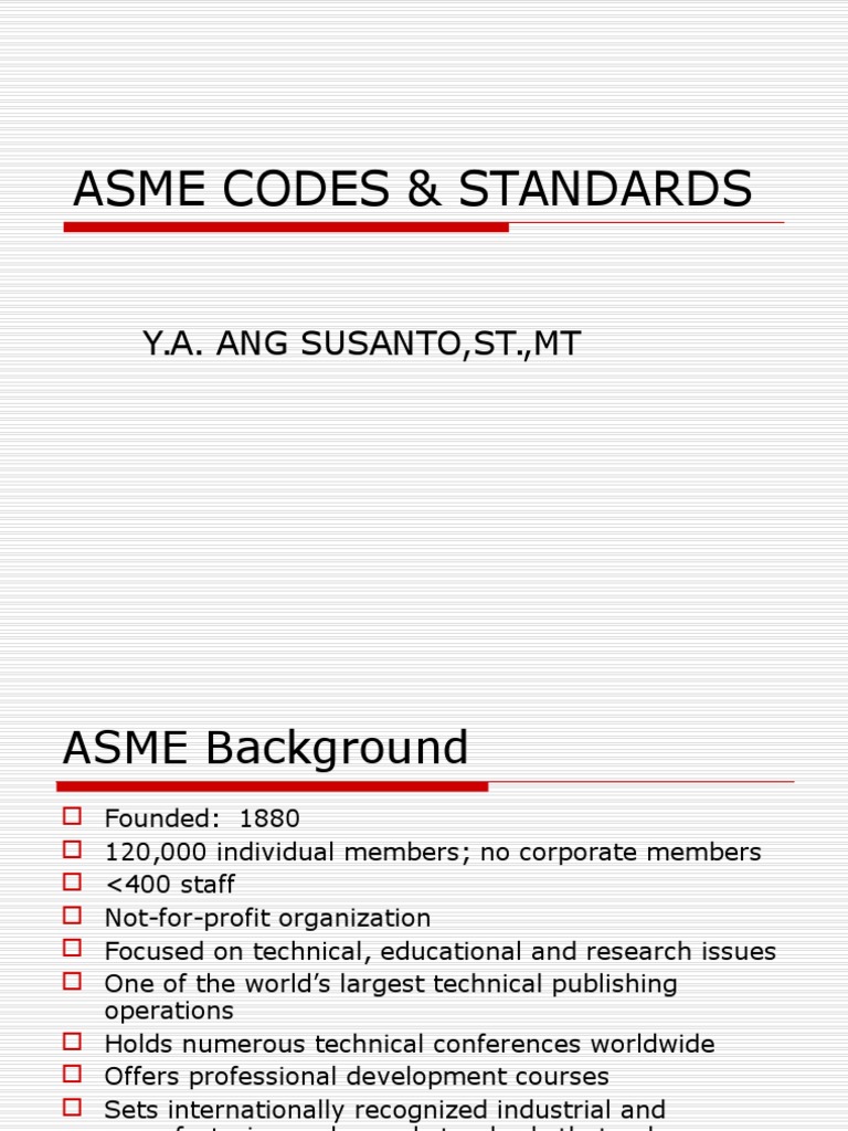 Overview of ASME Codes and Standards | PDF | Boiler | Nondestructive ...