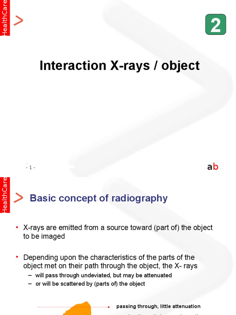 Interaction X-Rays / Object | PDF | X Ray | Attenuation
