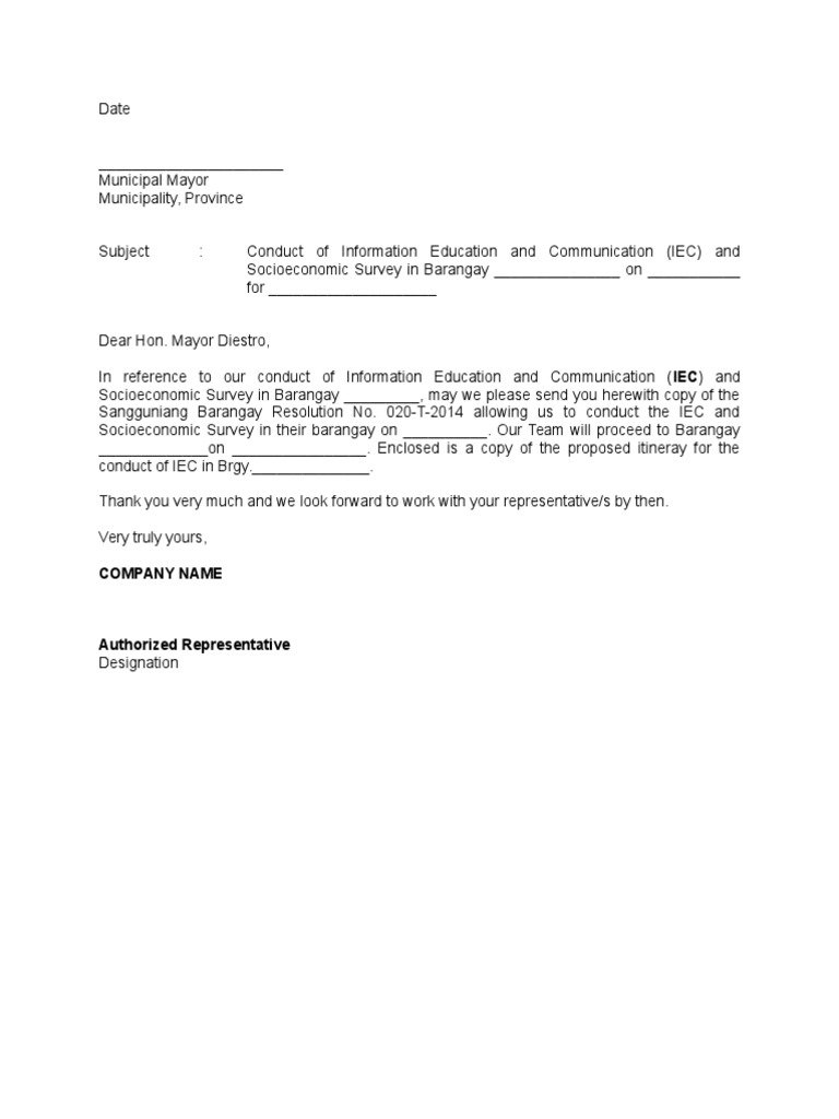 Communication Letter Sample | PDF | Violence