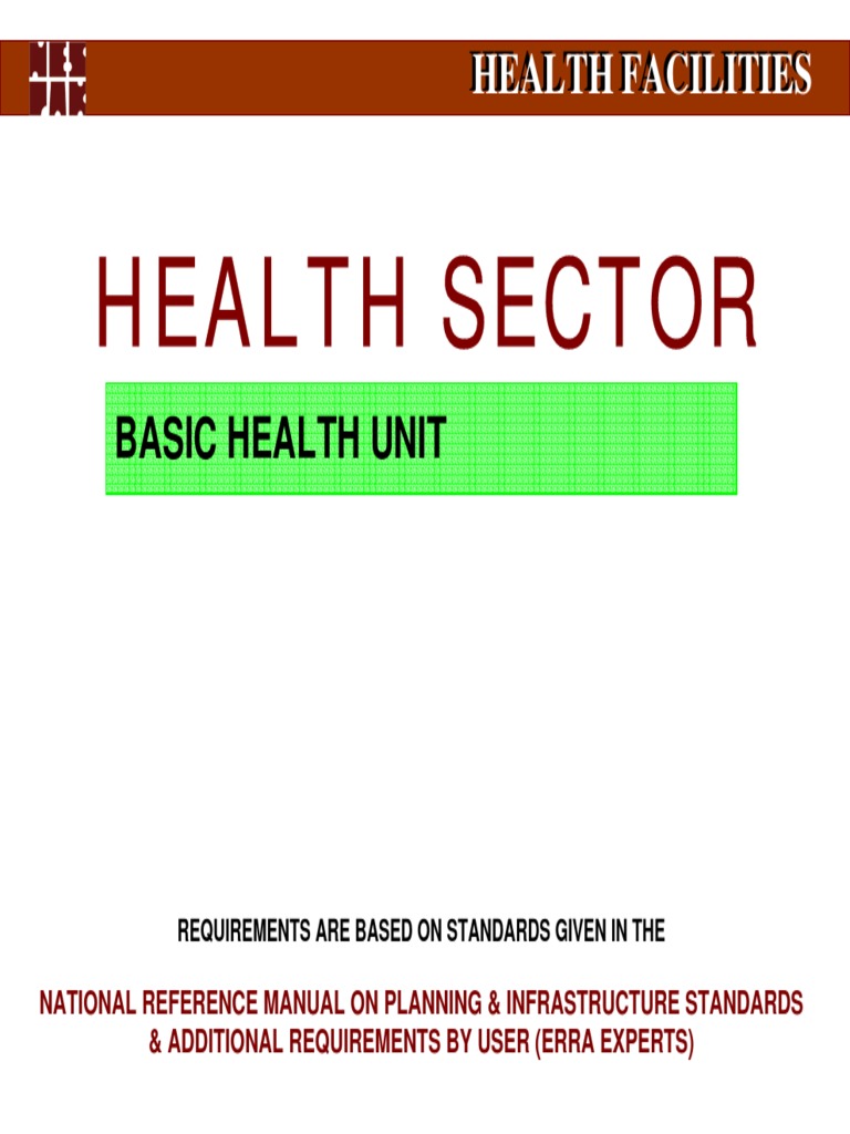 Basic Health Unit Design Standards | PDF