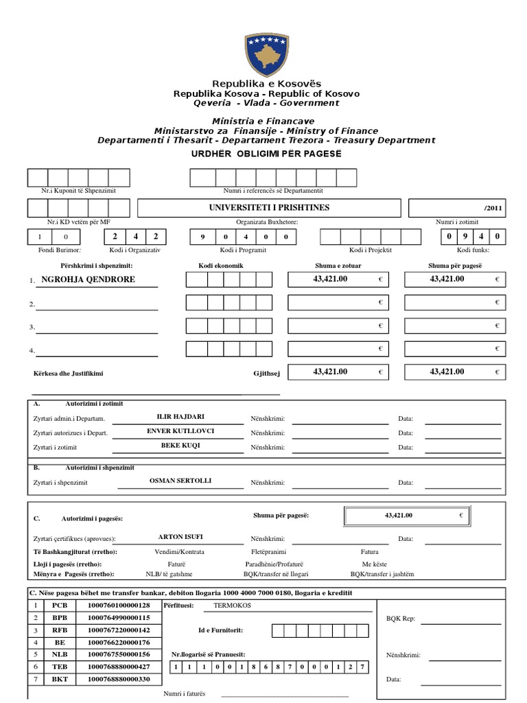 01-Urdher Obligimi Per Pagese | PDF
