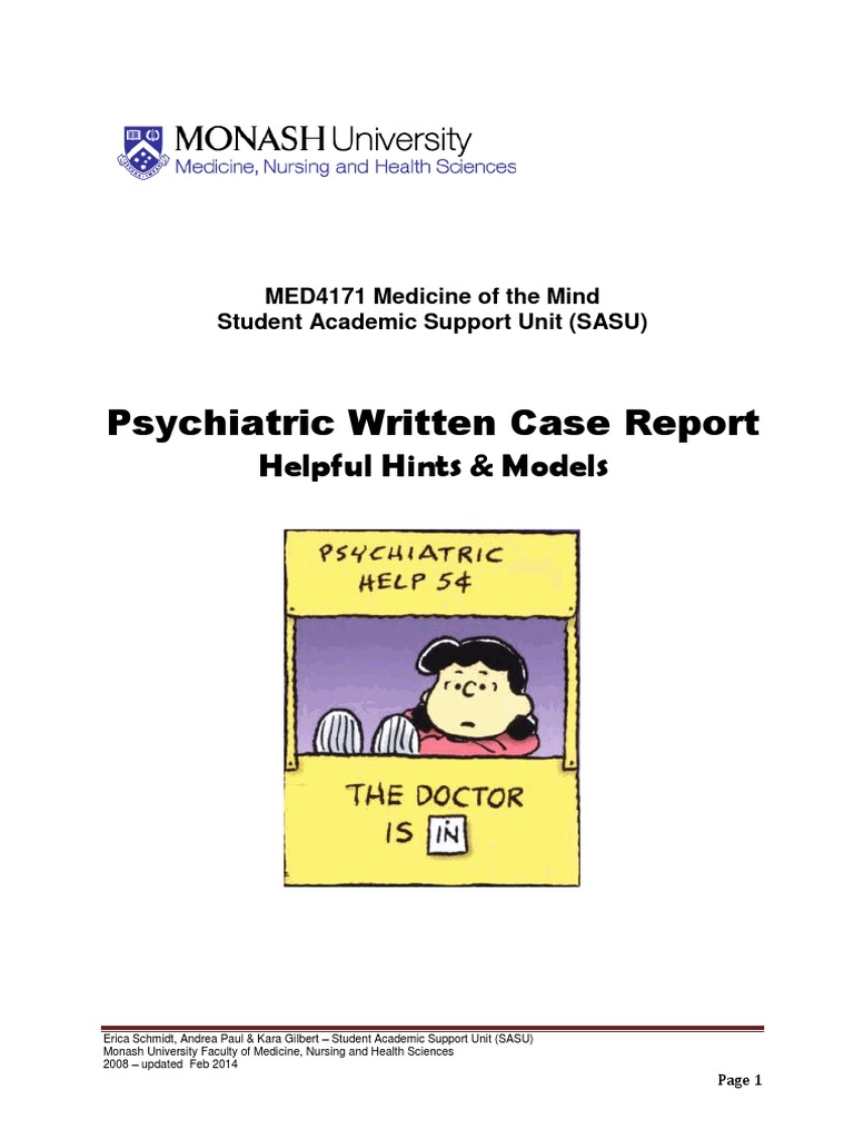 2014 PSYCH Case Report | PDF | Major Depressive Disorder | Depression ...