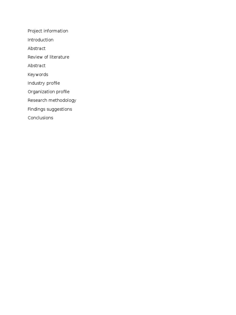 Project Overview and Research Findings | PDF