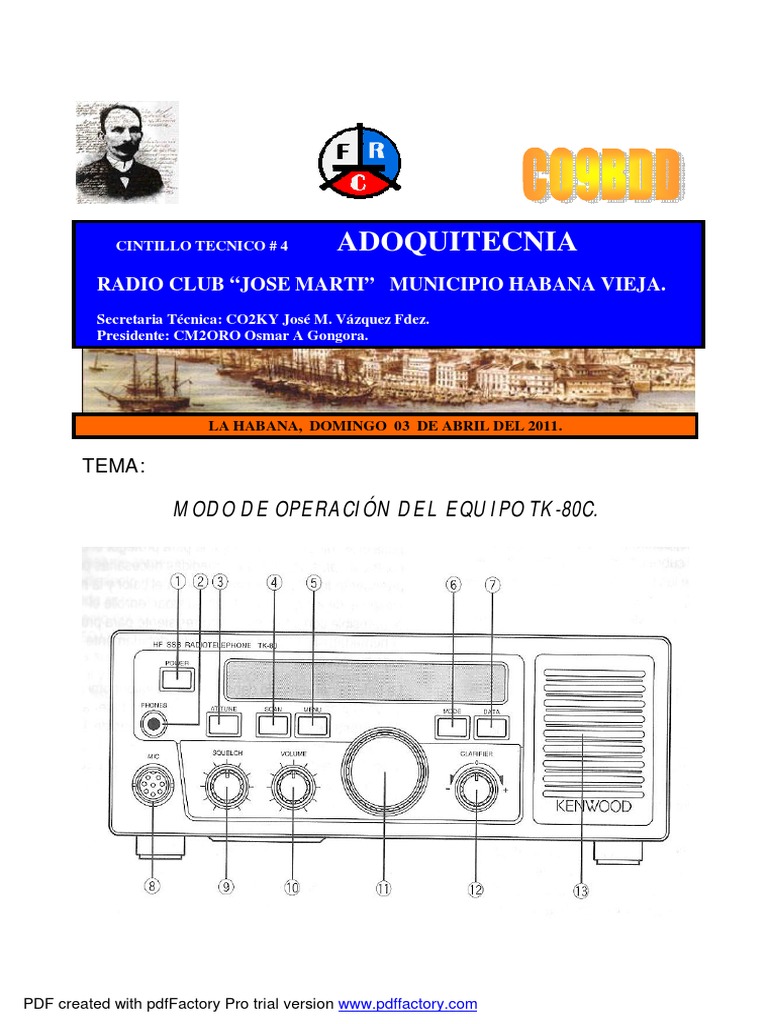 Kenwood Tk-80 Programacion | PDF | Ingeniería Electrónica | Informática