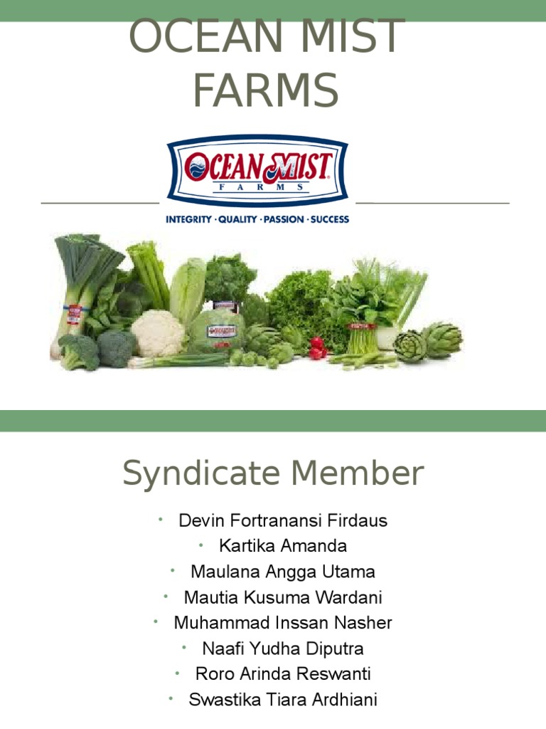 Ocean Mist Farms Case | PDF | Grocery Store | Retail