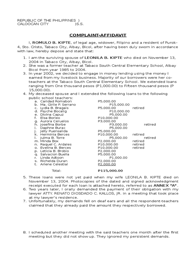 Complaint Filed Before Office of Ombudsman | PDF | Government ...