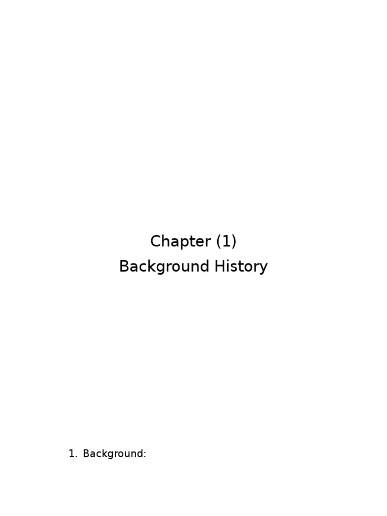 Chapter (1) Background History | PDF | Mobile App | Web Application