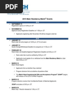 2025 Main Residency Match Timeline | PDF | Higher Education | Medical ...