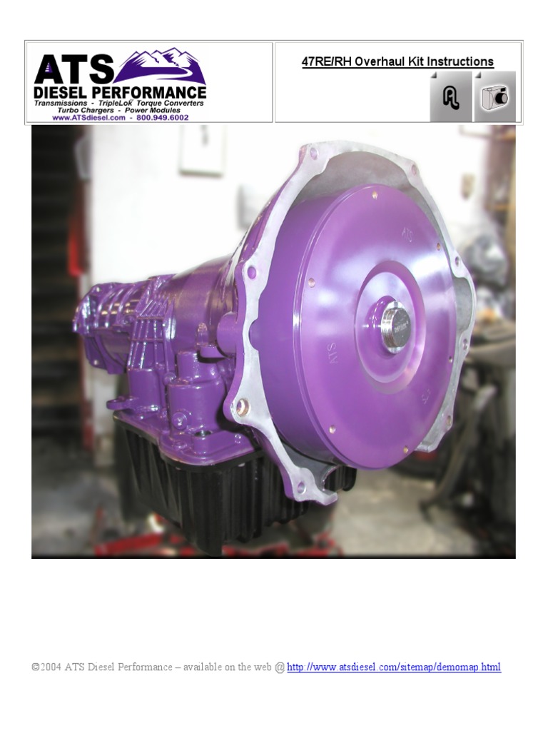 47re Overhaul Instructions A1 | PDF | Clutch | Machines