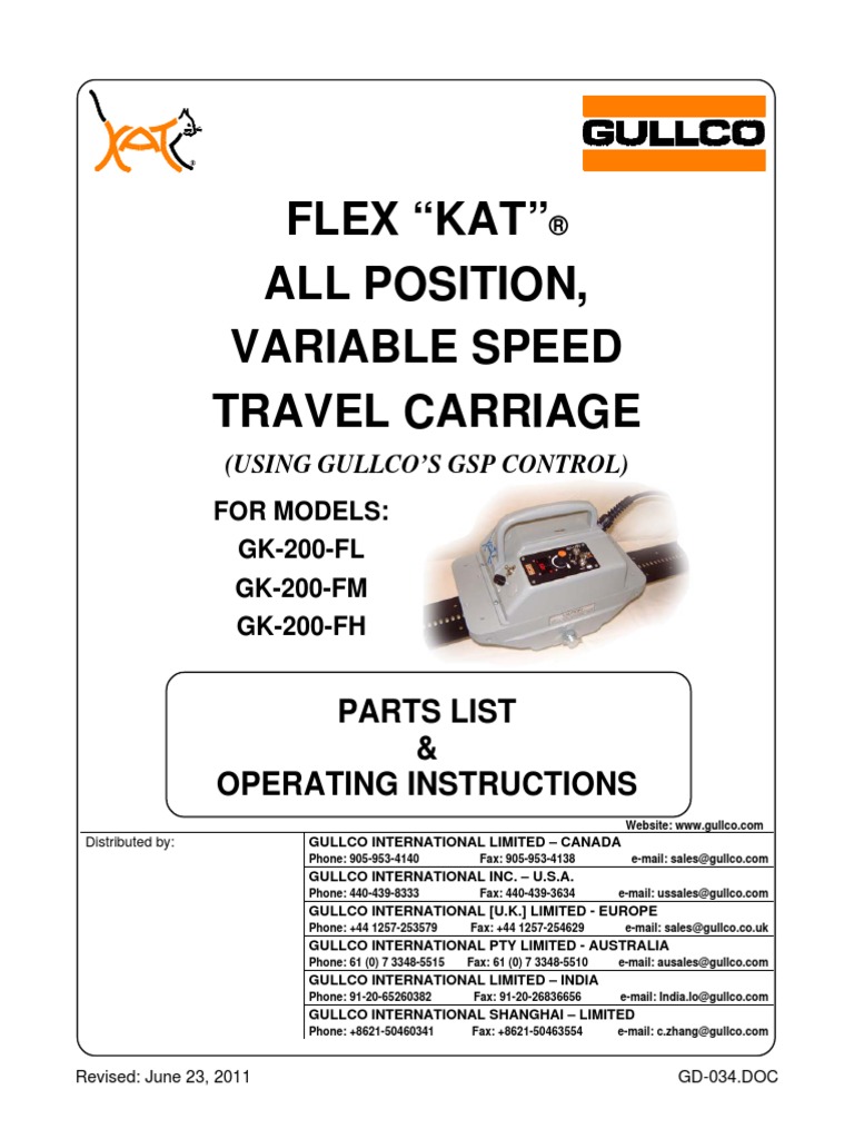 Gullco GK 200 FM | PDF | Switch | Relay