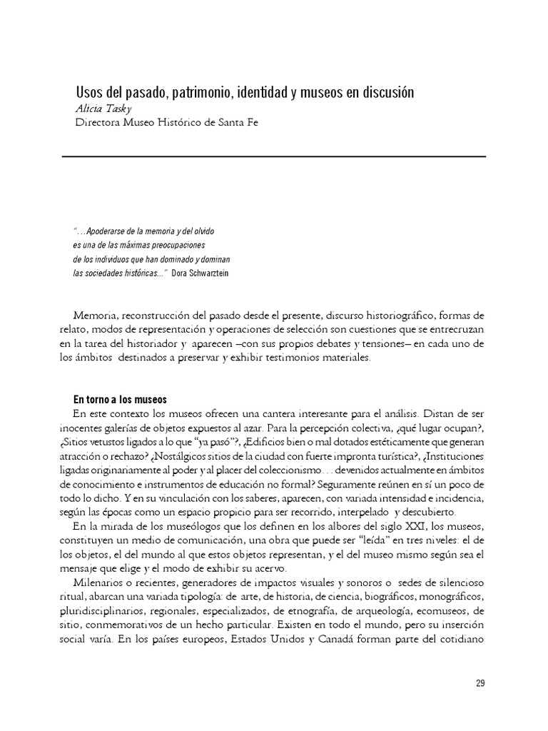 Patrimonio y Memoria | PDF | Museo | Lumbrera