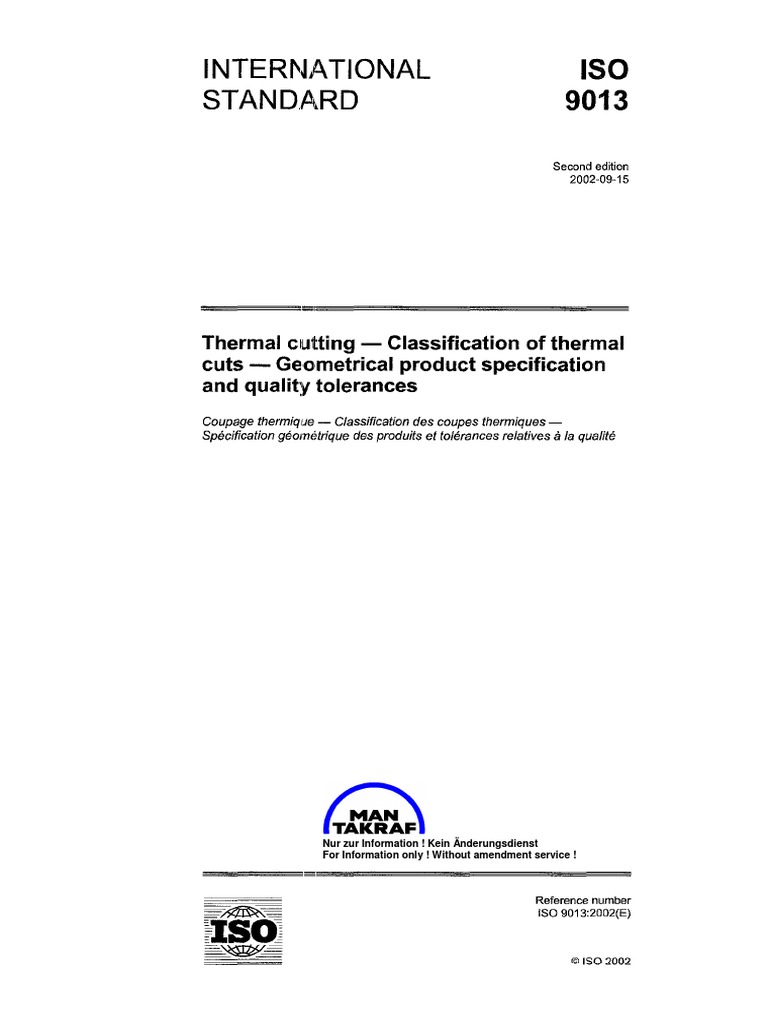 Iso 9013 | PDF