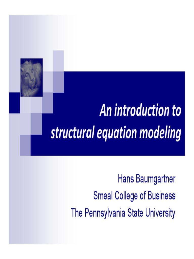 Strctural Equation Modeling | PDF | Structural Equation Modeling ...