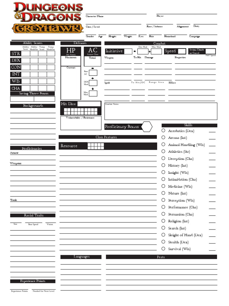 D&D Greyhawk Version 2 | Role Playing Games | Gaming