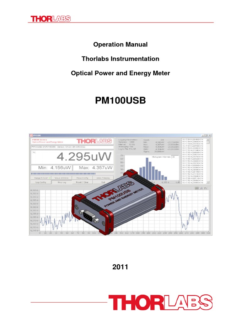 Pm100usb Manual | PDF | Optical Fiber | Parameter (Computer Programming)