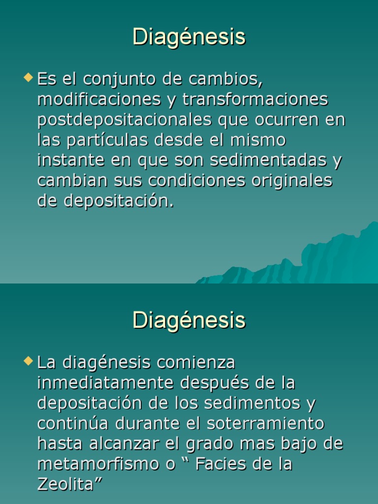 Diagénesis | PDF | Minerales | Roca (geología)