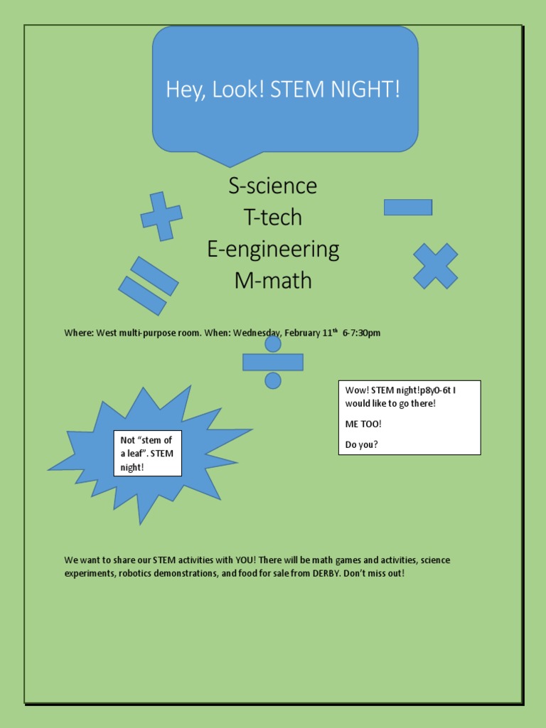 STEM Night Activities and Fun | PDF | Games & Activities