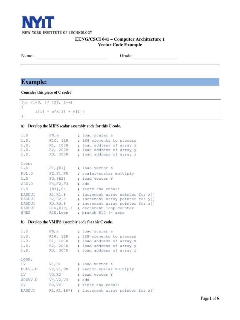 Vector Code Example | PDF | Array Data Structure | Visual Cortex