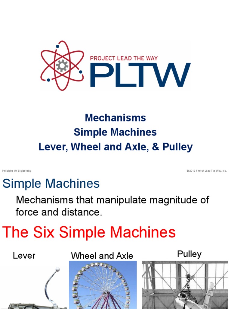 1.1.1.a.a SimpleMachinesLeverWheelAndAxlePulley | PDF | Lever | Machines