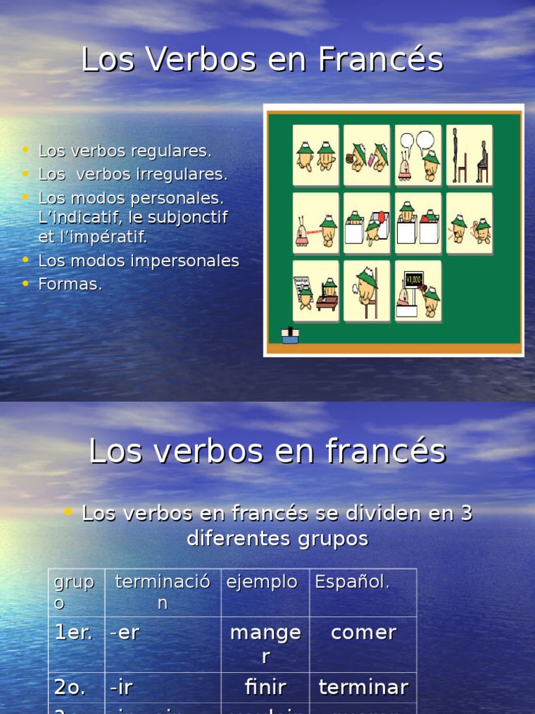 Los Verbos en Frances | PDF | Mécanique du langage | Sémantique