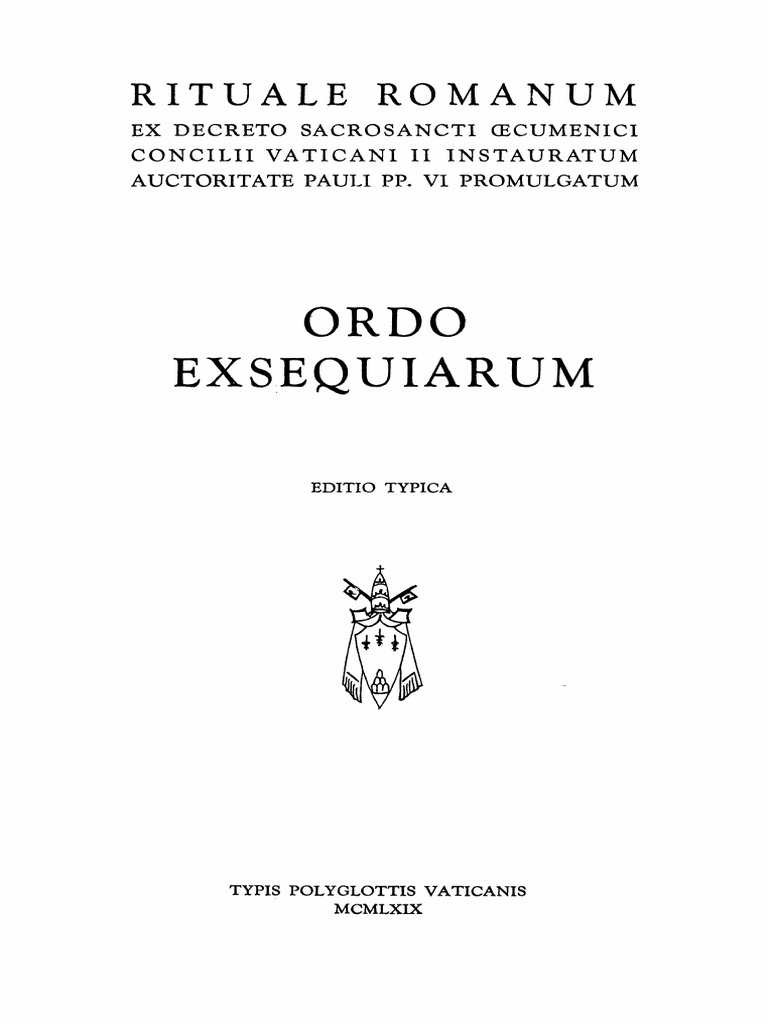 Ordo Exsequiarum (1969) | PDF