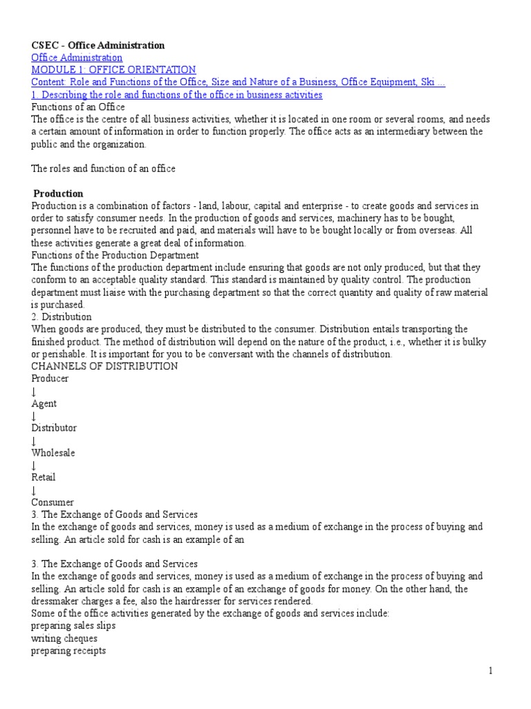 Csec Oa | Download Free PDF | Information | Business