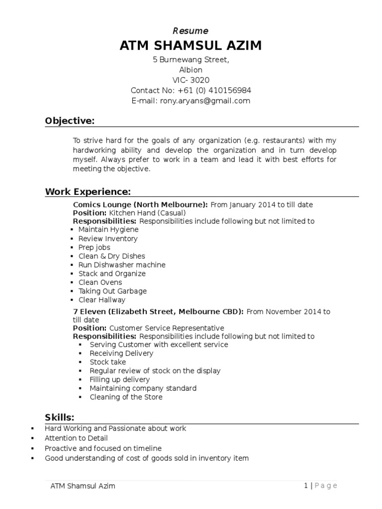 Resume of ATM Shamsul Azim | PDF | Career & Growth | Finance & Money ...
