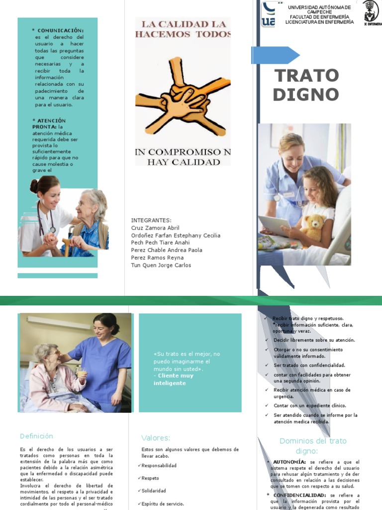 Triptico Trato Digno | PDF