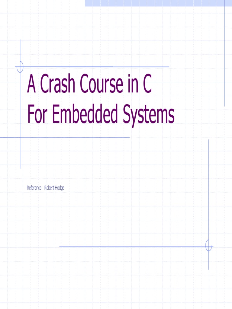 A Crash Course in the Basics of C for Embedded Systems | PDF | Pointer (Computer Programming ...