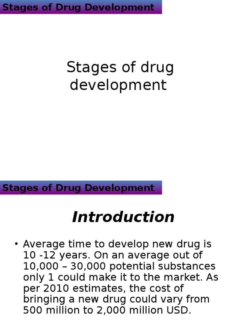 Stages of Drug Development Explained | PDF | Drug Development | Phases ...