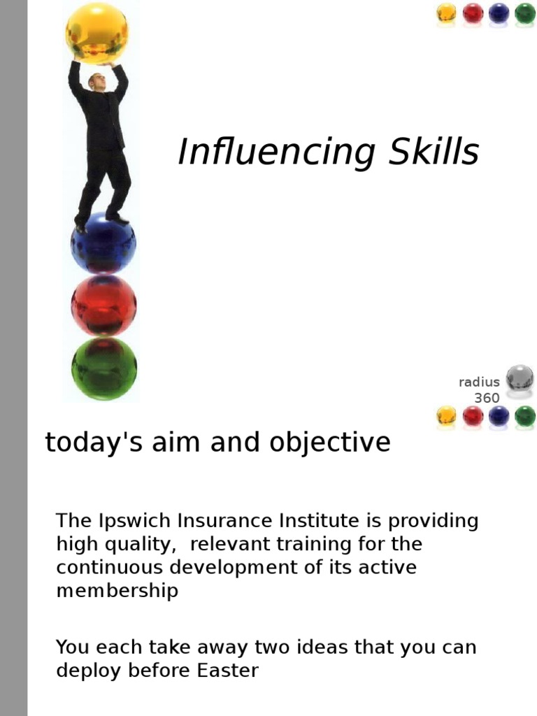 Influencing Skills | PDF | Persuasion | Cognitive Science