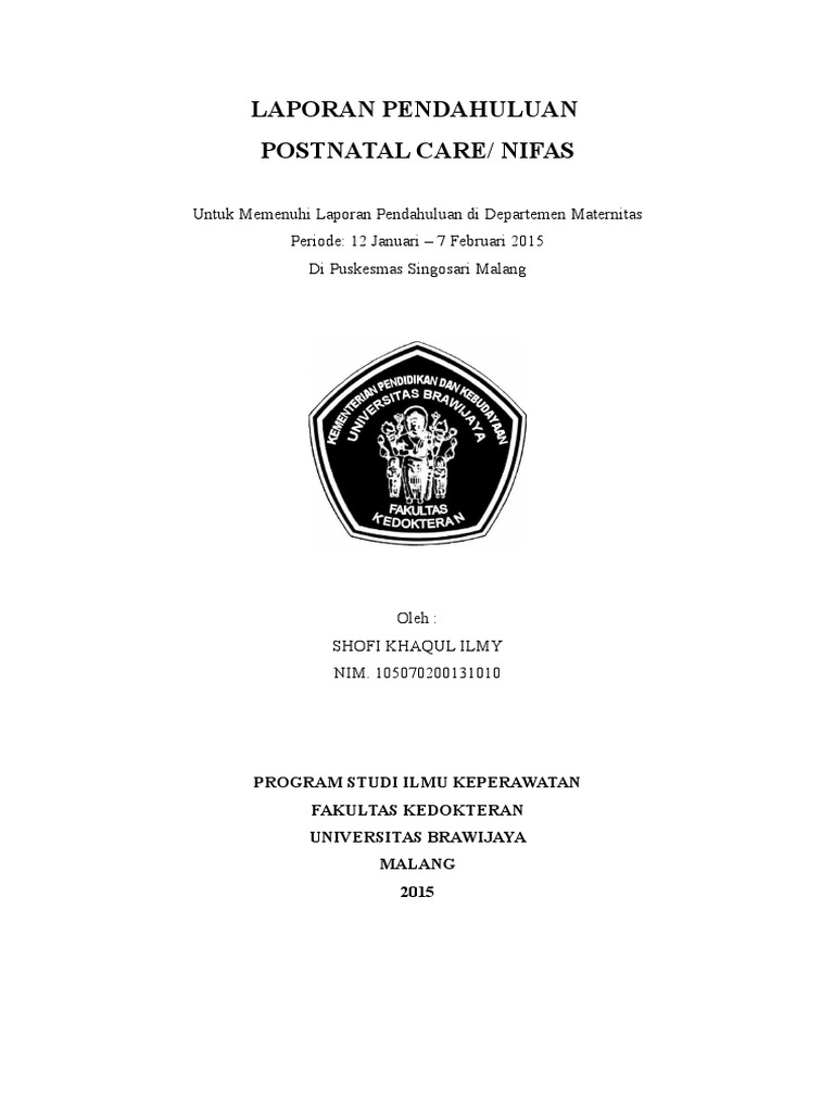 LP Postnatal Care (PNC) | PDF | Kesehatan Holistik | Sains & Matematika