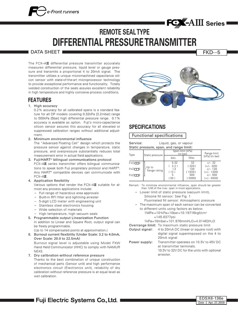 DPT - Remote Seal | PDF