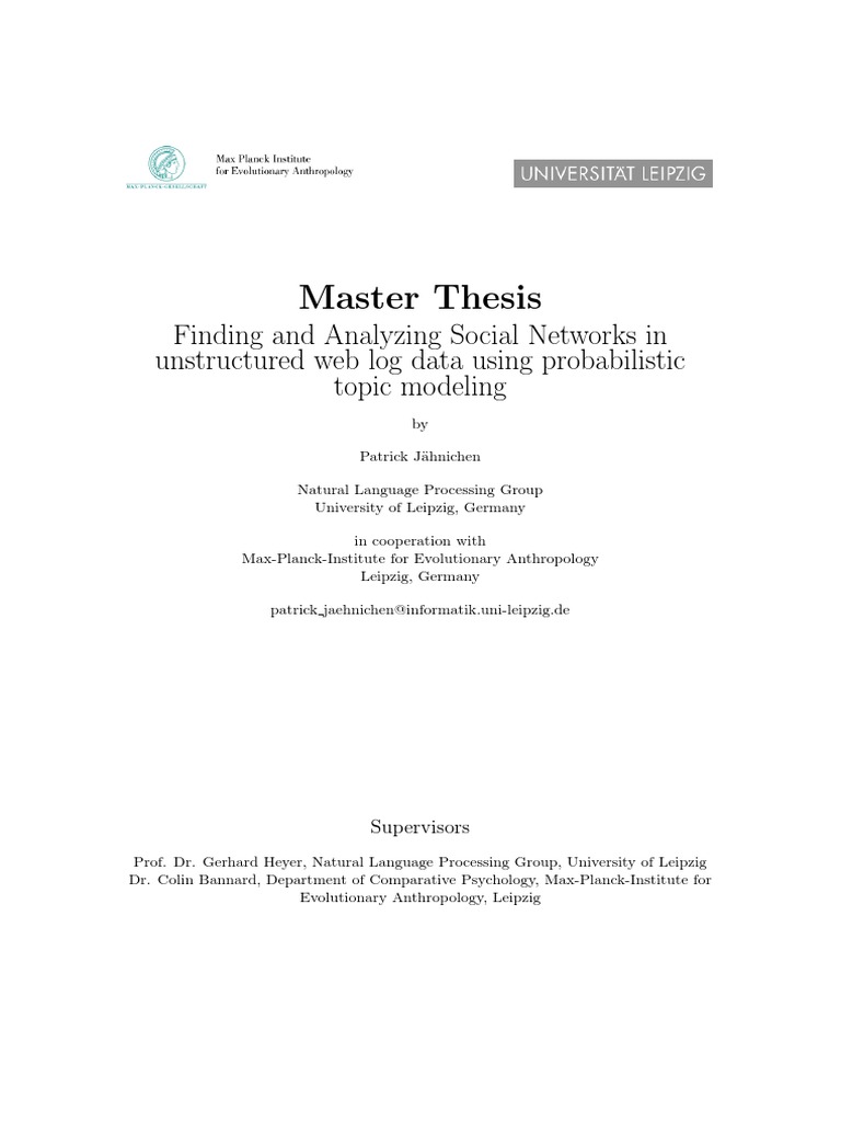 Thesis Paper Patrick Jaehnichen | PDF | Vertex (Graph Theory) | Graph ...