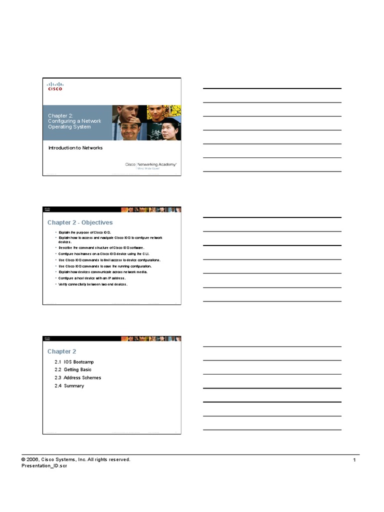 Configuring A Network Operating System: Chapter 2 - Objectives | PDF ...