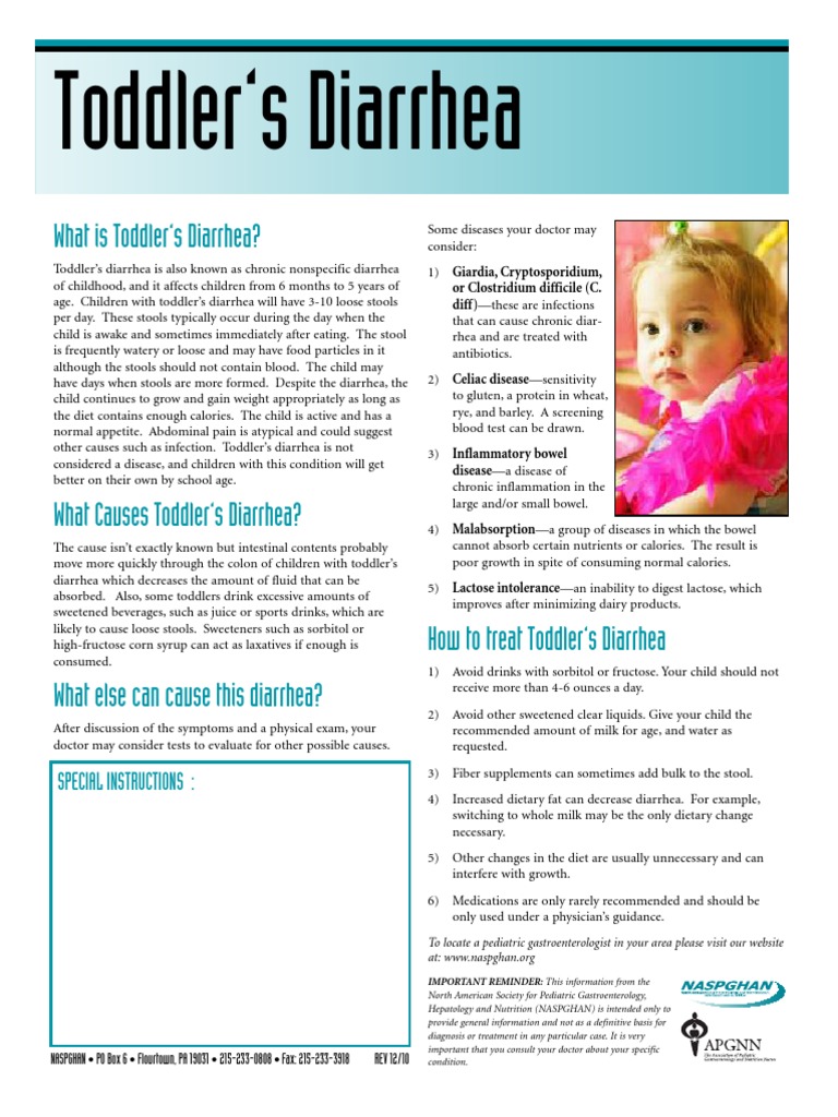 Diarrhea - Toddlers | PDF | Human Feces | Diarrhea