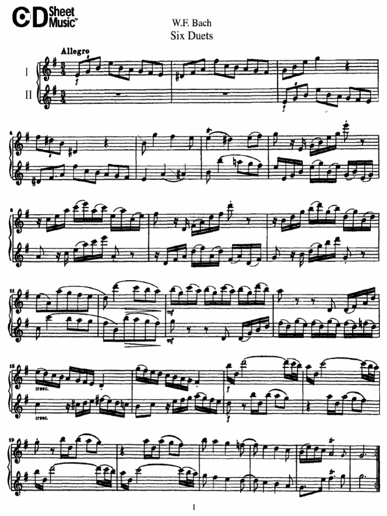 Bach Duets | PDF