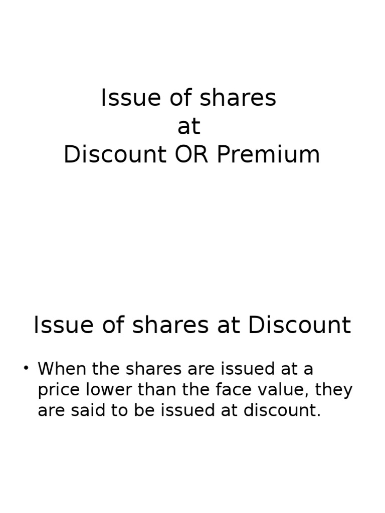 Issue of Shares | PDF