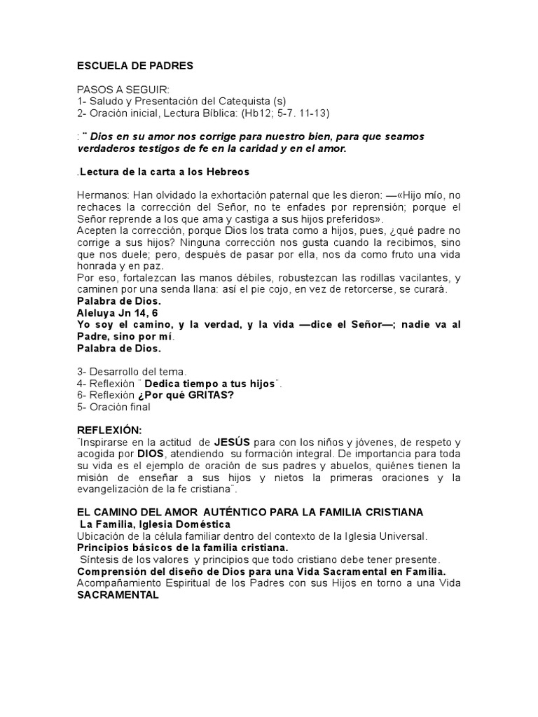 Educación Cristiana en el Hogar | PDF | Amor | Oración