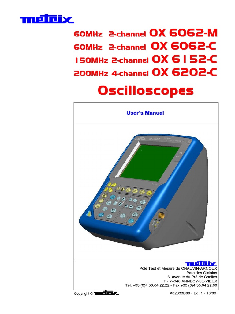 Documentatie Osciloscop METRIX OX_6xxx | File Transfer Protocol ...