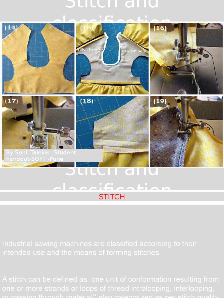 Types and Classification of Stitches | PDF | Home & Garden